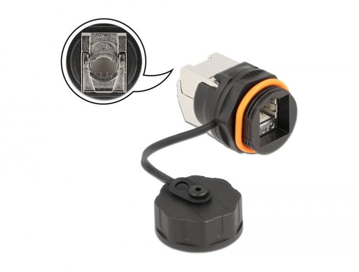 Delock mrezni adapter 1x RJ45 uticnica na 1x LSA 0 mm crna