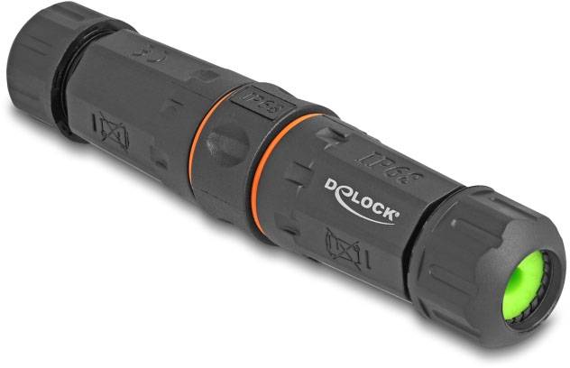 Delock mrezni adapter 1x RJ45 uticnica na 1x RJ45 uticnica crna