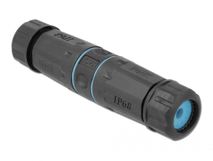Delock mrezni adapter 1x RJ45 uticnica na 1x RJ45 uticnica crna