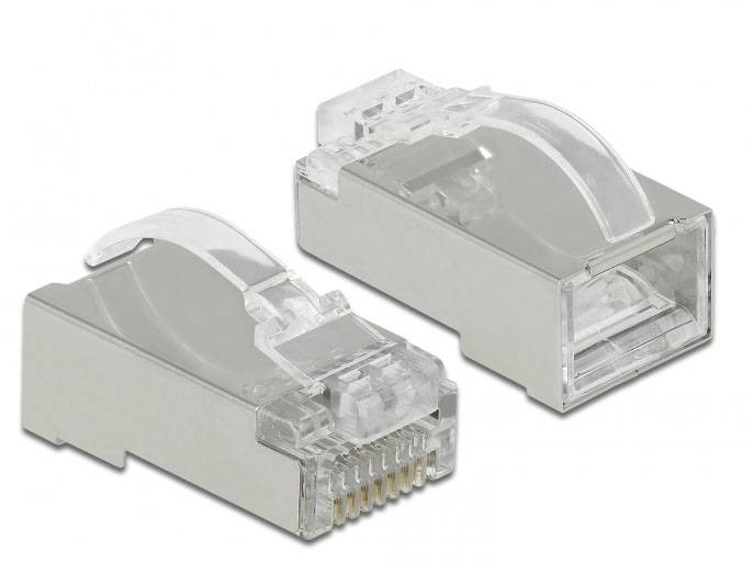 Delock mrezni adapter 1x RJ45 utikac na RJ45 utikac providna