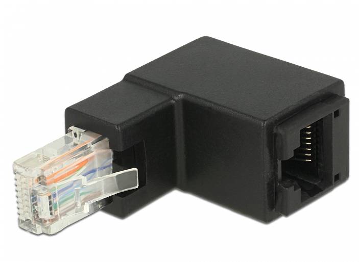Delock mrezni adapter 1x RJ45 utikac na 1x RJ45 uticnica crna