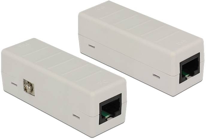 Delock mrezni adapter 1x RJ45 uticnica na 1x RJ45 uticnica siva