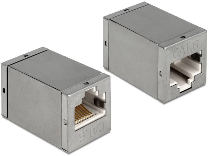 Delock mrezni adapter 1x RJ45 uticnica na 1x RJ45 uticnica siva