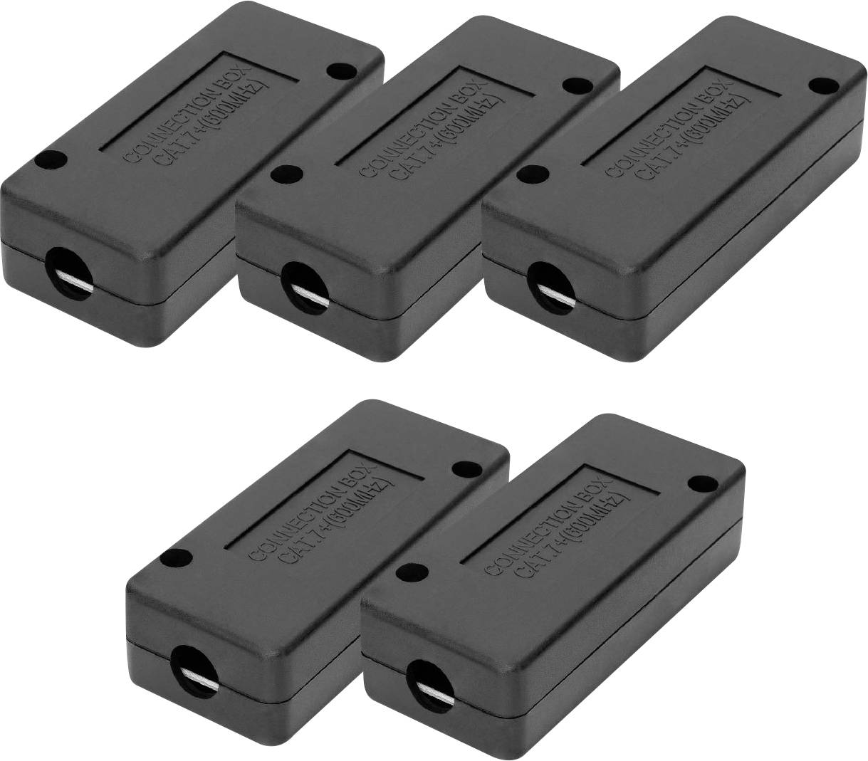 Digitus mrezni adapter RJ45 uticnica na 1x RJ45 uticnica CAT 7 crna