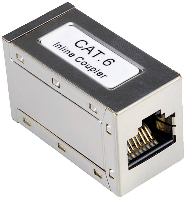 ROLINE mrezni adapter RJ45 spojka na RJ45 spojka CAT 6 210 m srebrna (metalna)