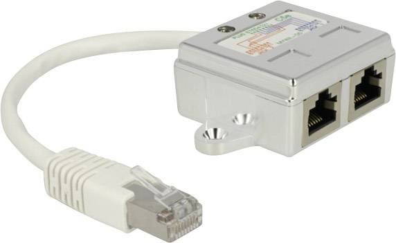 Delock mrezni adapter 1x RJ45 utikac na 2x RJ45 uticnica CAT 5 15.00 cm bela