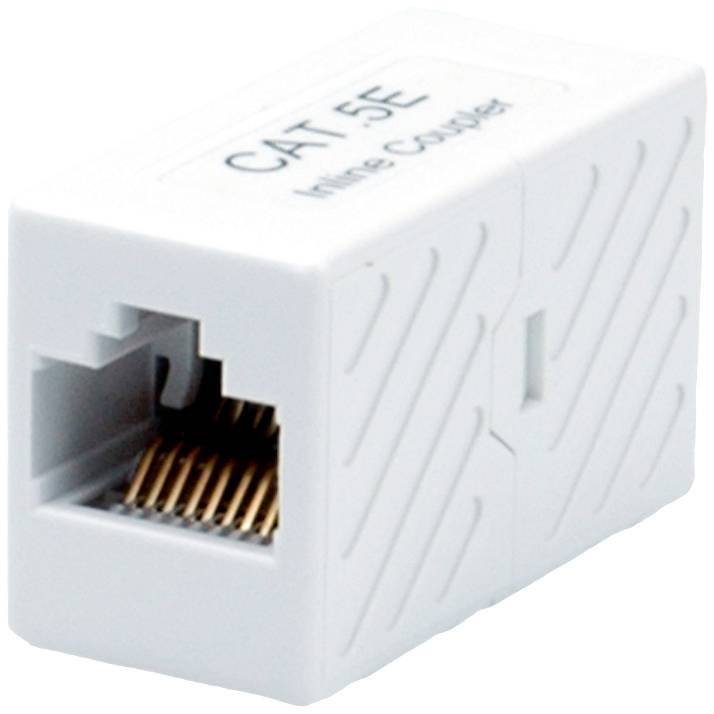 Spojka mrezni adapter RJ45 spojka na RJ45 spojka CAT 5e 110 m bela