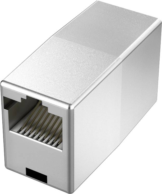 Hama mrezni adapter 1x RJ45 uticnica na 1x RJ45 uticnica CAT 5e srebrna