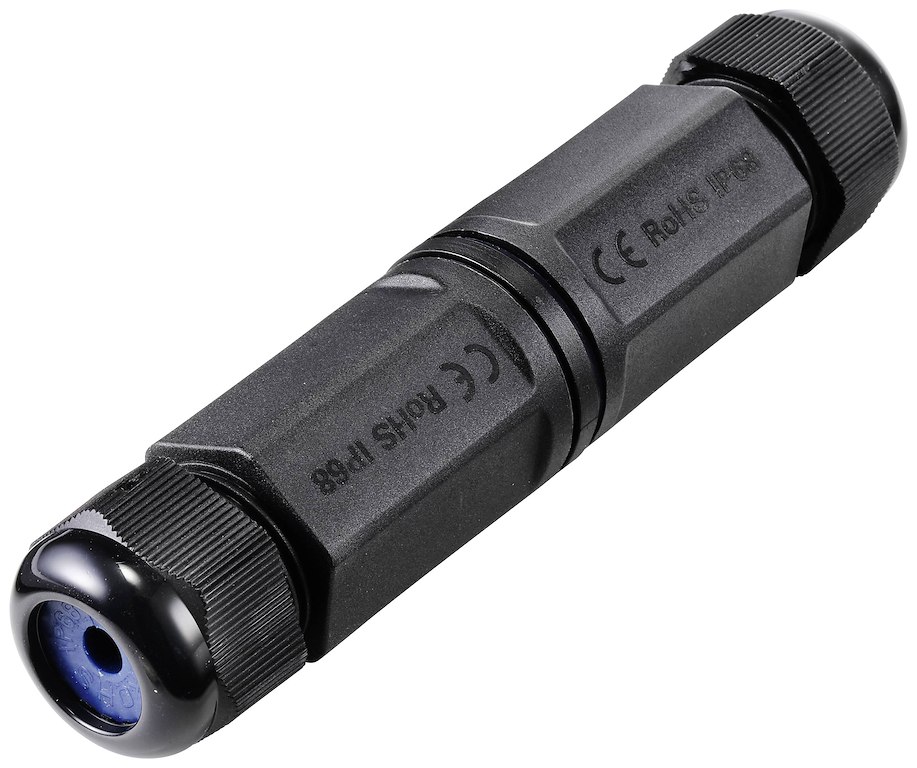 Renkforce mrezni adapter 1x RJ45 uticnica na 1x RJ45 uticnica CAT 6a crna