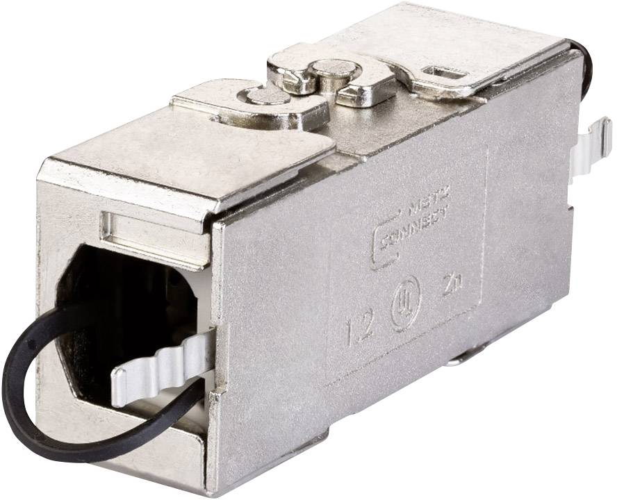 Metz mrezni adapter mrezni konektor CAT 6a srebrna (metalna)