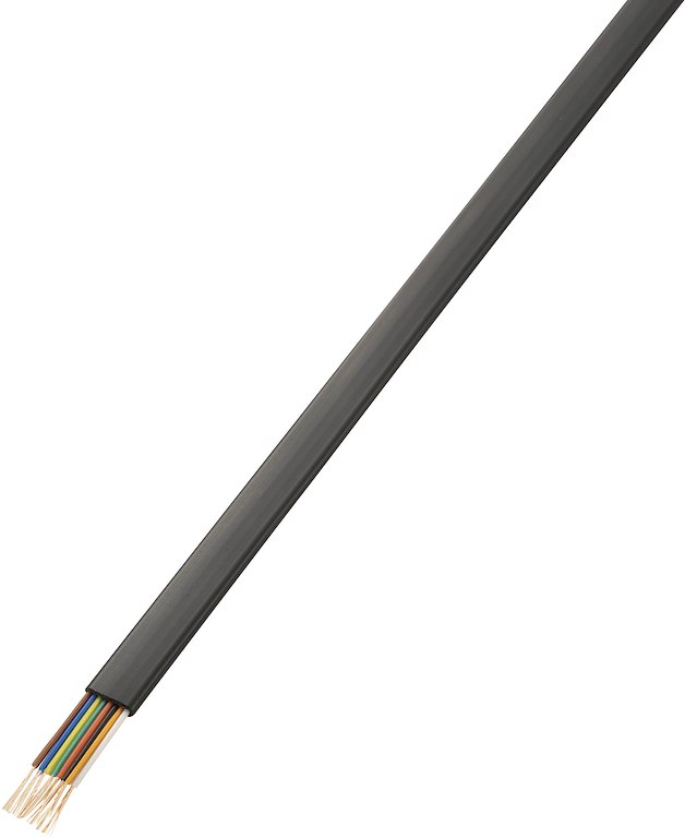TRU Components 1564536 8 x 0.08 mm2 50 m crna