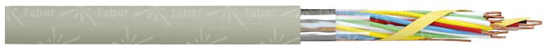 Faber Kabel 1152442 100025 J-Y(ST)Y 20 x 2 x 0.6 mm Metarska roba siva