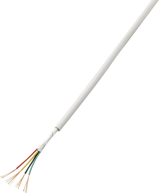 TRU COMPONENTS 93030c489 alarmni kabl 12 x 0,22 mm² 6,60 mm bela