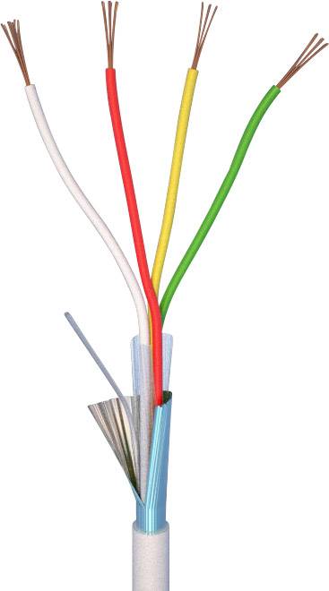 Proizvodjac alarmni kabl 4 x 0,22 mm² 4 mm bela