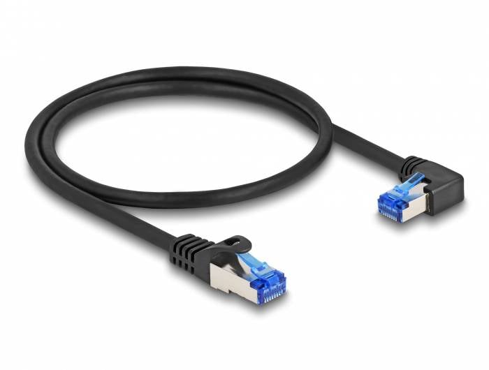 Delock 3379485 6a RJ45 utikac mrezni patch kabl CAT 6a S/FTP 0.50 m crna
