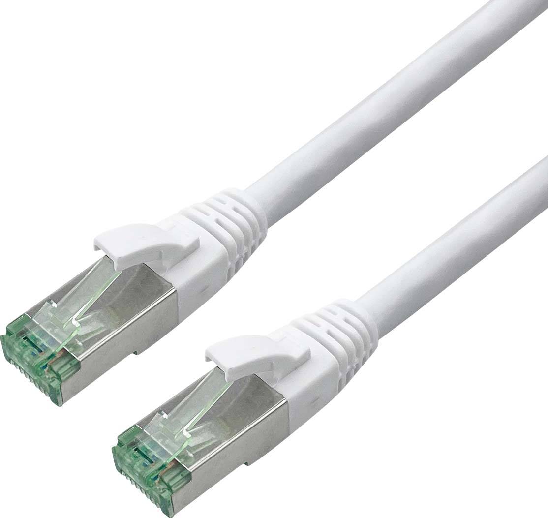 Roline 3339148 21.45.3260 RJ45 utikac mrezni patch kabl CAT 6a S/FTP 0.50 m bela dvostruko oklopljen