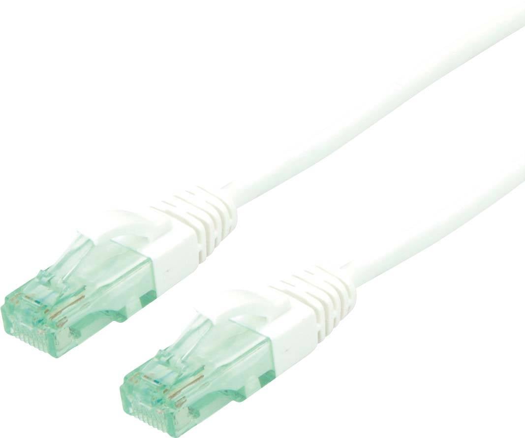 Roline 3339072 21.45.3161 RJ45 utikac mrezni patch kabl CAT 6a U/UTP 1.00 m bela neoklopljen PVC omotac