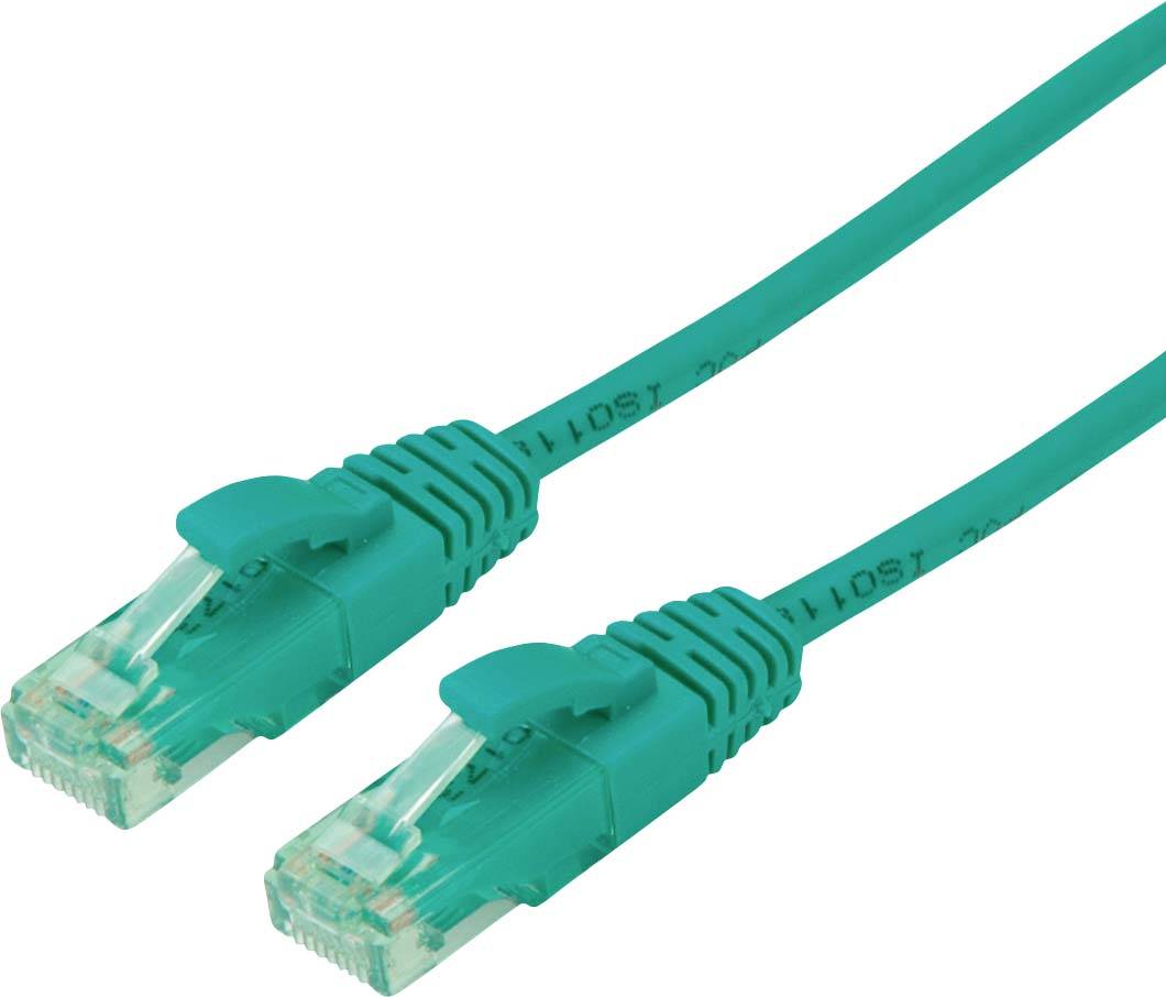 Roline 3339044 21.45.3136 RJ45 utikac mrezni patch kabl CAT 6a U/UTP 7.00 m zelena neoklopljen PVC omotac