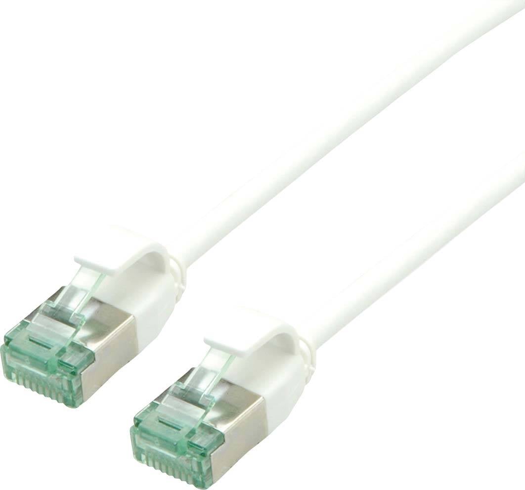 Roline 3339003 21.45.3367 RJ45 utikac mrezni patch kabl CAT 6a U/FTP 5.00 m bela neoklopljen izuzetno tanak