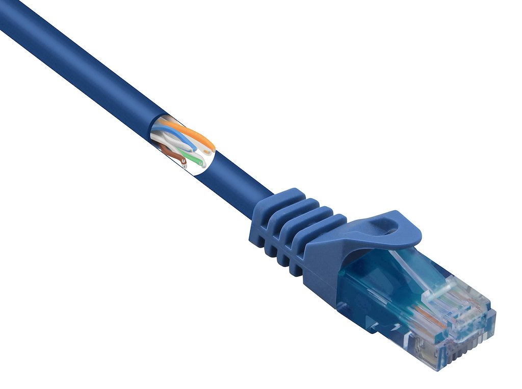 Renkforce RF-5043862 mrežni patch kabl 0,50 m plava RJ45 utikač