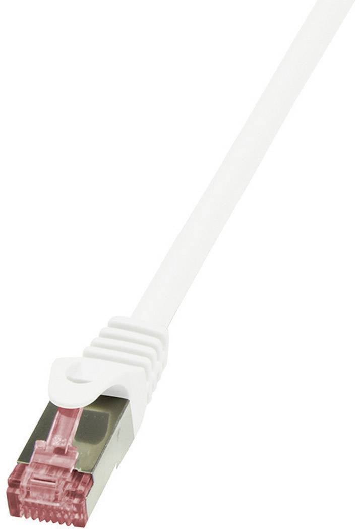 LogiLink mrežni patch kabl 30,00 m bela RJ45 utikač 1018207