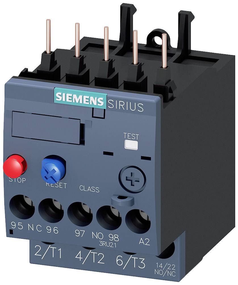 Siemens 3RU2116-1KB0 690 V/AC (max), S00, 1 NO kontakt, 1 NC kontakt, IP20