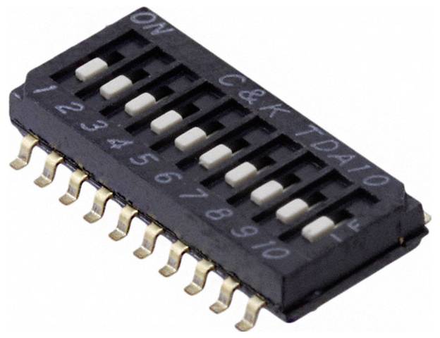 C & K Switches TDA10H0SB1R 10 pina 24 V/DC 25 mA
