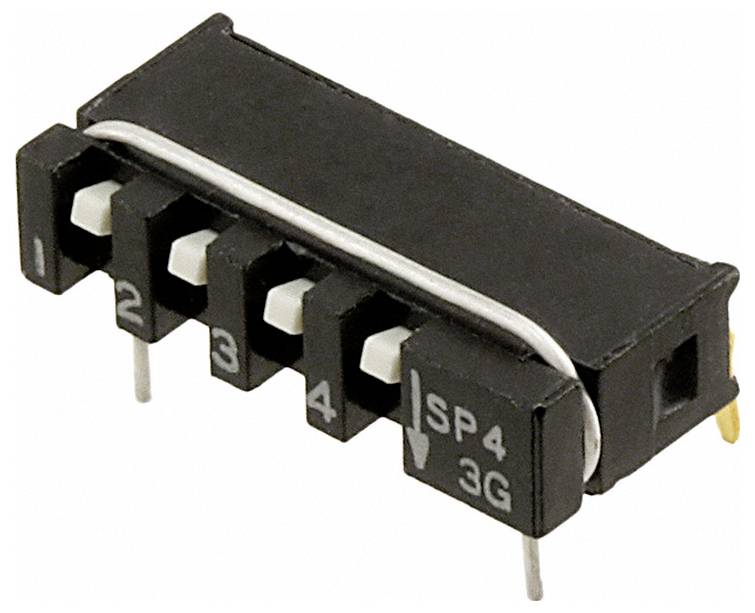 C & K Switches 3279796 DIP prekidač 4 pinova