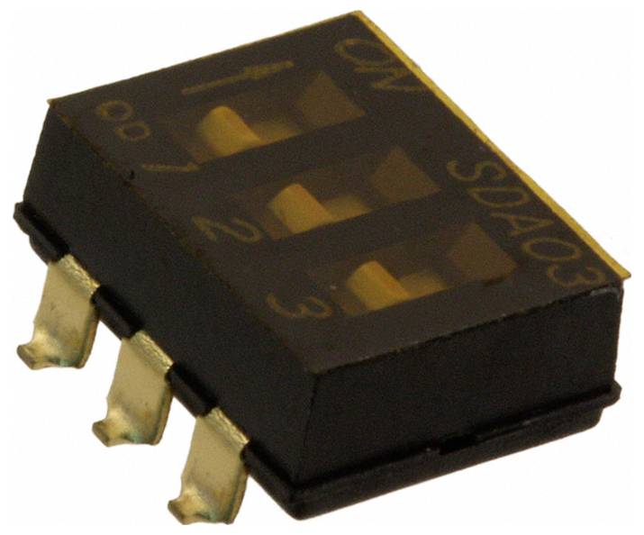 C & K Switches SDA03H0SBR 3 pina 24 V/DC 25 mA