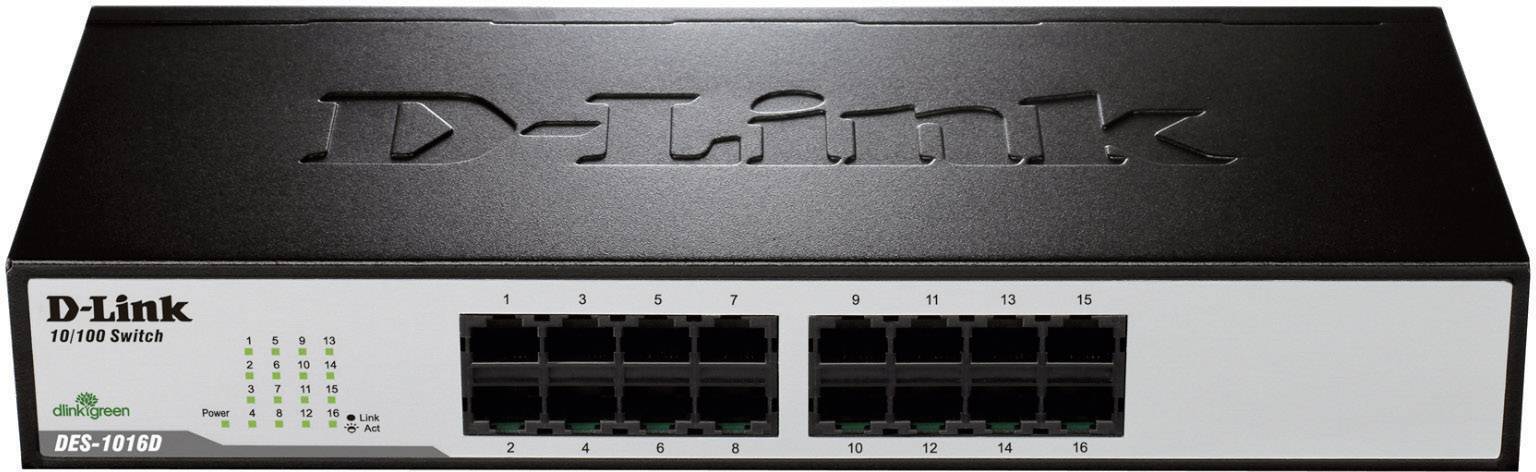 D-Link DES-1016D mrežni svič 16 portova 100 MBit/s