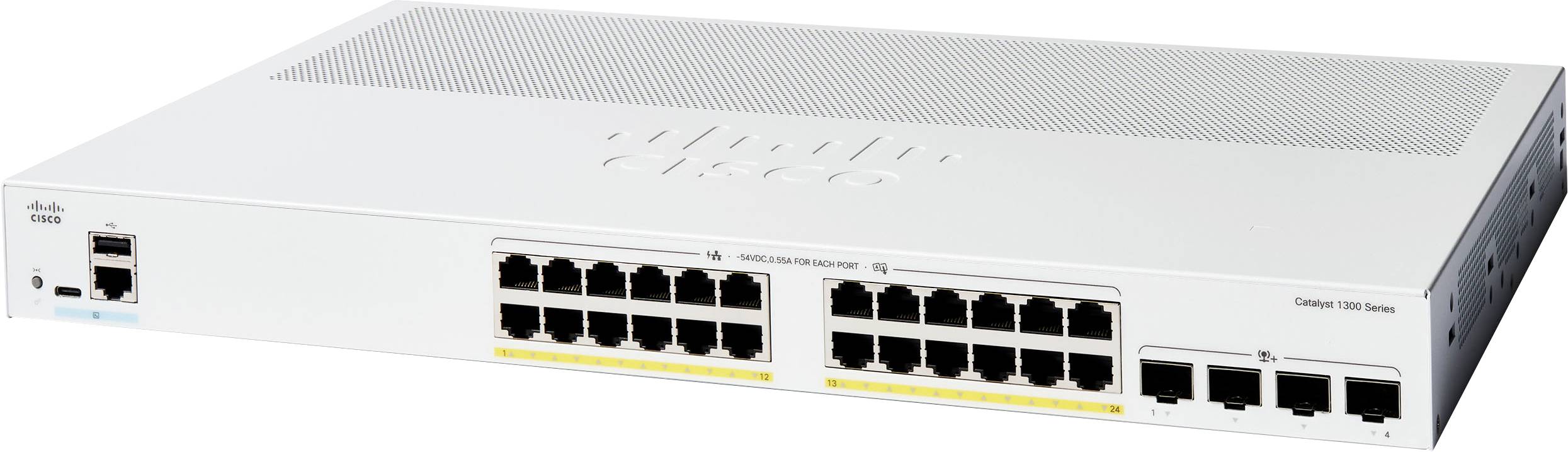 Cisco Catalyst 1300 24-port GE PoE 4x10G mrežni svič 28