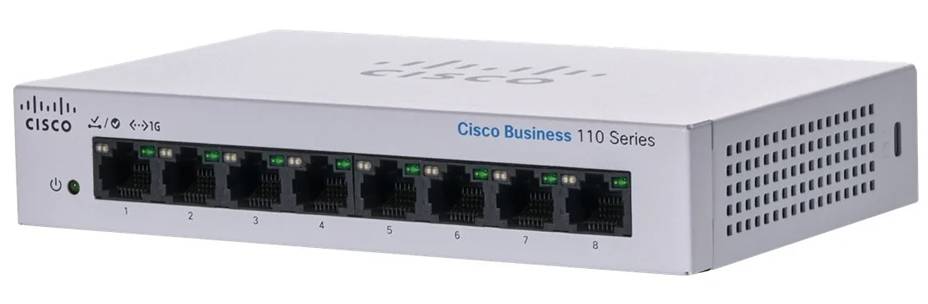 Cisco CBS110 Unmanaged 8-port GE Desktop mrežni svič 8 portova 10 / 100 / 1000 MBit/s