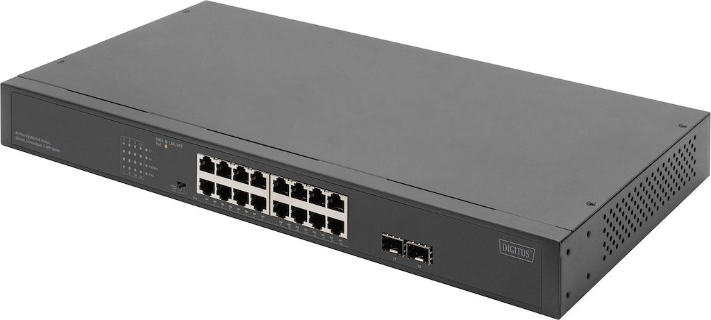 Digitus DN-95347-2 19″ mrežni svič 16 vrat 10 / 100 / 1000 MBit/s