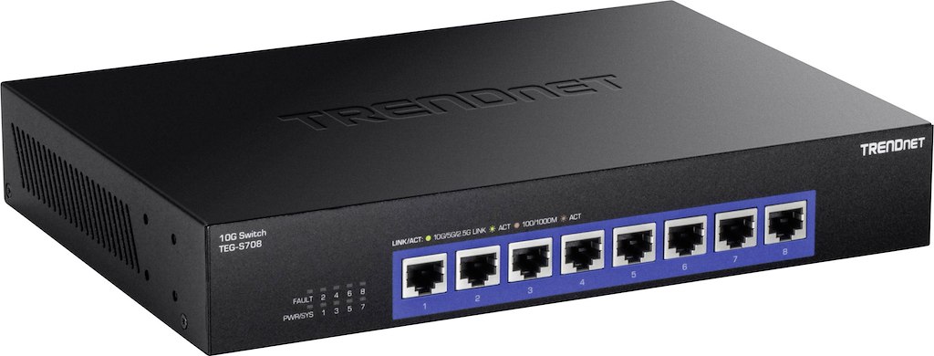 TRENDnet TEG S708 – Switch – 8 x 100/1000/2.5G/5G/10GBase-T mrežni svič