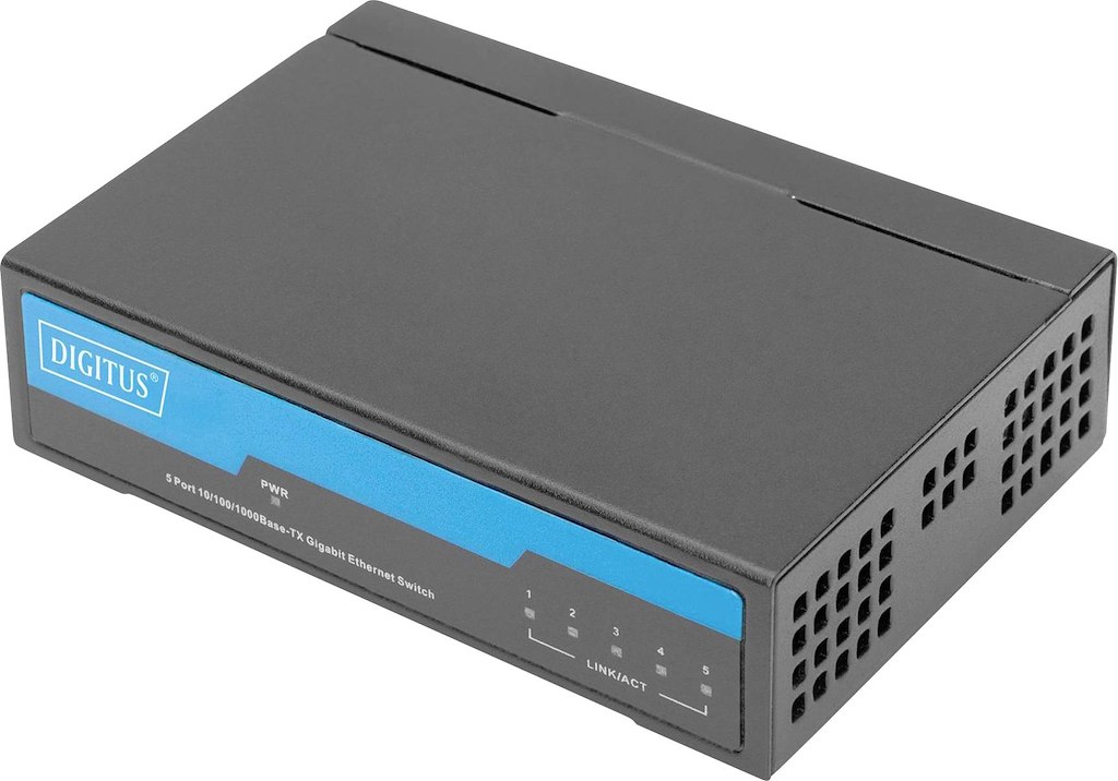 Digitus DN-80202-1 mrežni svič RJ45 1+4 vrata 10 / 100 / 1000 MBit/s