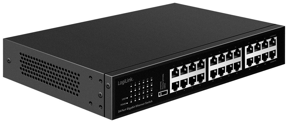 NS1324 19″ mrežni svič 24 vrat 48 Gbit/s