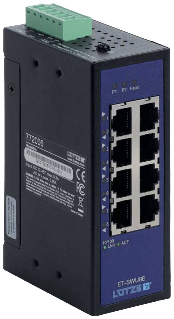 Lütze ET-SWU8E mrežni svič 8 portova 10 / 100 MBit/s