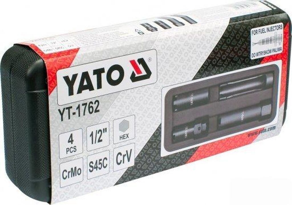 YATO YT-1762 – set za demontažu dizni (4 dela) - Profi set nasadnih