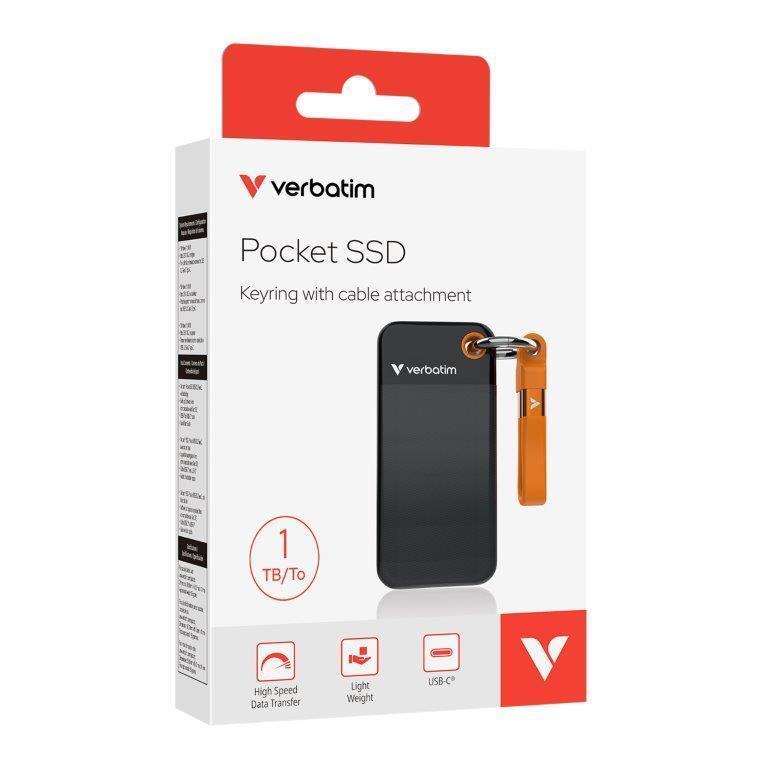 Verbatim V PocketSSD USB 3.2 1TB Orange (32193)ID: EK000876863