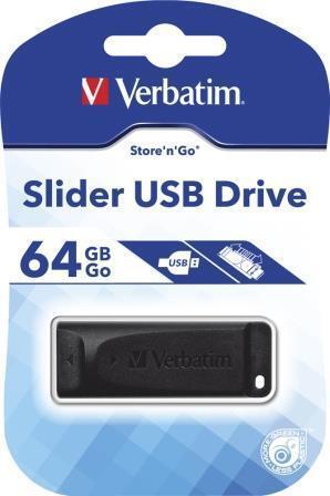 Verbatim Slider USB 64 GB (98698)ID: EK000876639