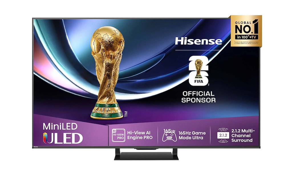 Hisense 65U7Q PRO (65"/165cm) 4K UHD ULED Mini-LED QLED 165Hz Gaming VIDAA Smart TV POSLEDNJI IZLOŽENI