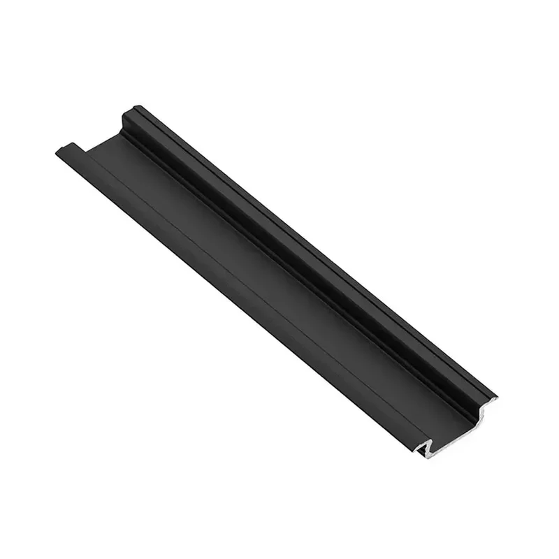 GTV LED Aluminijumski profil GLAX ugaoni nadgradni 2 m — crni
