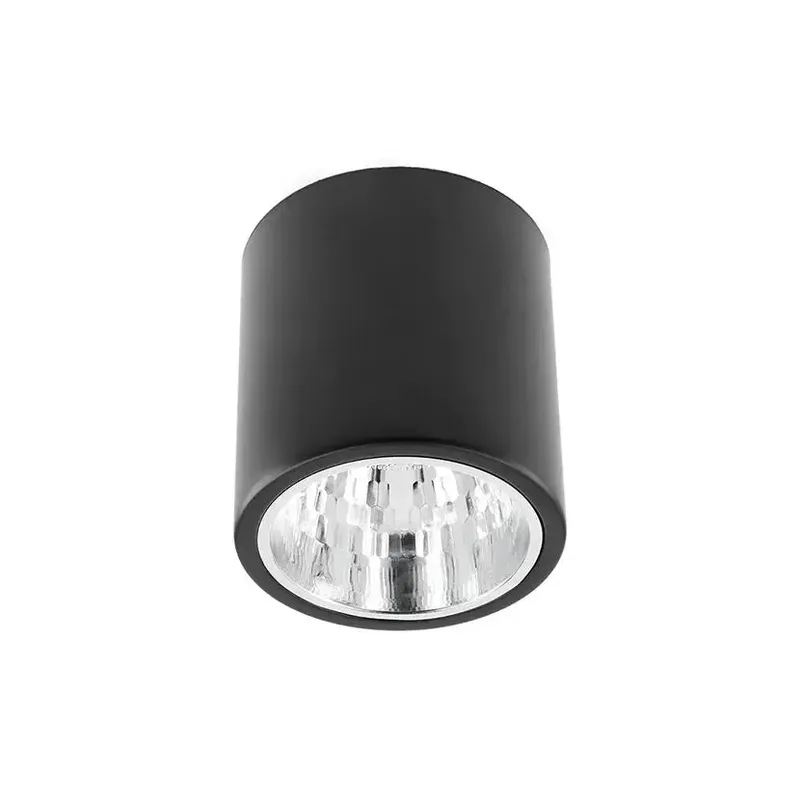 GTV LED Plafonjera DRAGO, okrugla, E27, H180 — crna, IP20