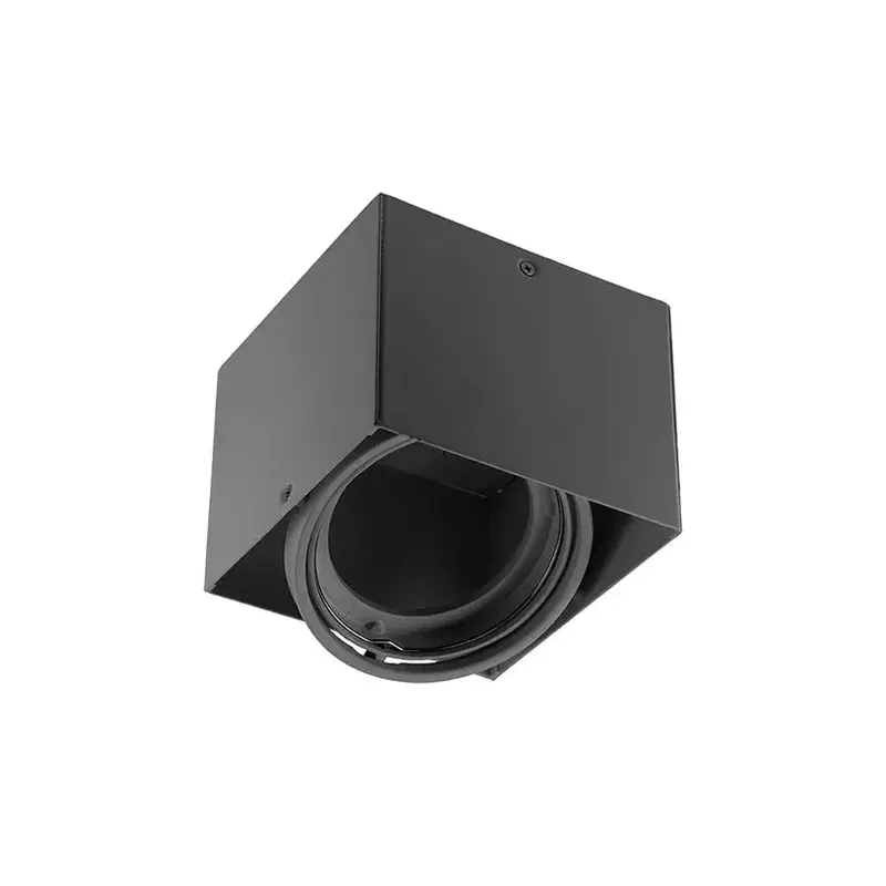 GTV LED plafonska spot armatura Pireo N kvadratna 1×GU10 IP20 — crna