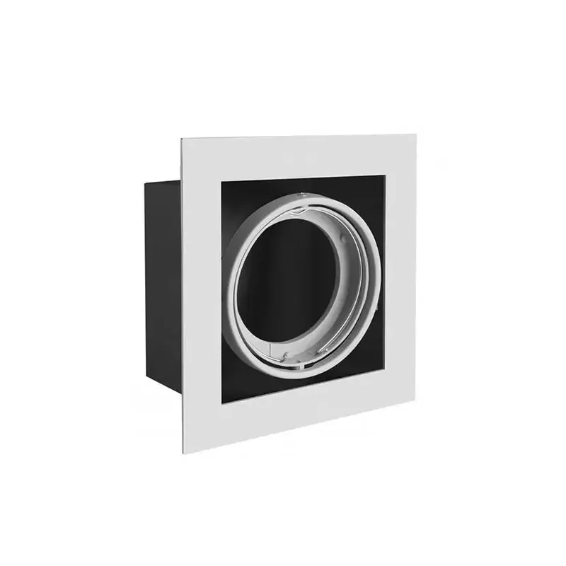 GTV LED plafonska spot armatura Pireo kvadratna 1×G53 IP20 — siva