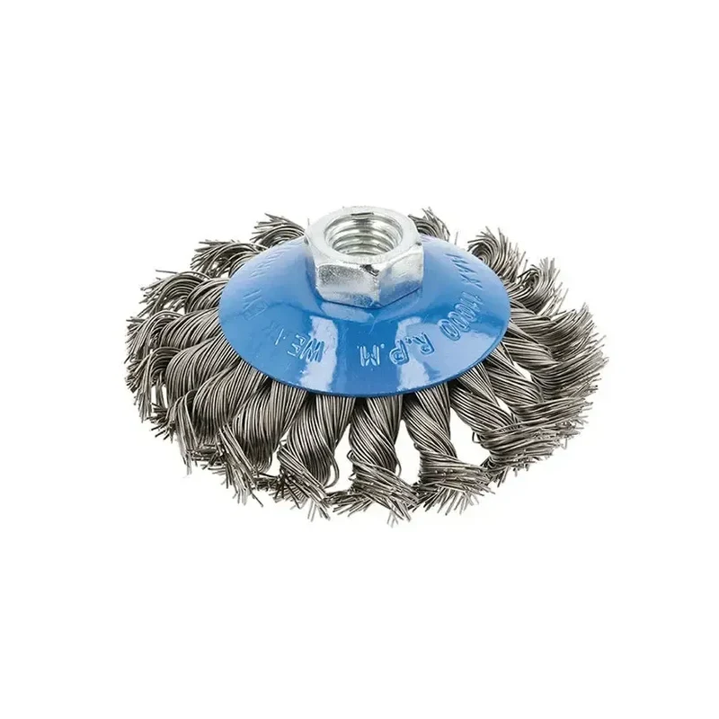 HÖGERT Čelična četka za brusilicu M14 — Ø 100 mm, žica 0,05 mm