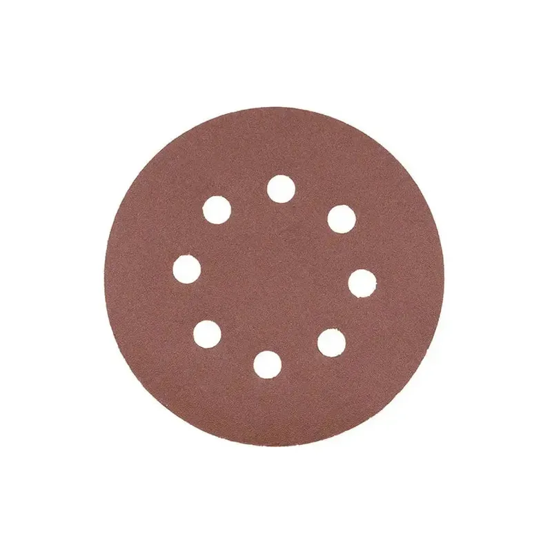 HÖGERT Brusni disk čičak 125 mm P150 — 8 rupa, 5 kom