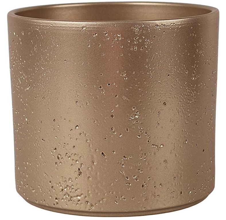Saksija Pillar Lava 21 cm gold