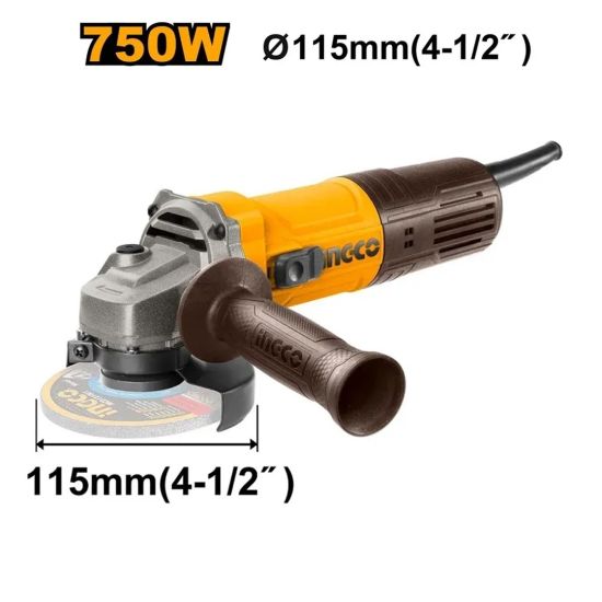 Ugaona brusilica 750W, 115mm Super INGCO AG75028E