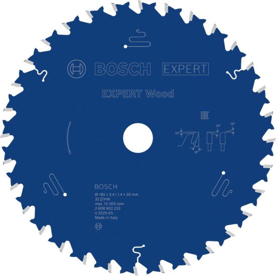 Bosch EXPERT Wood list kružne testere 185x24/14x20 mm T32 (2608902233)